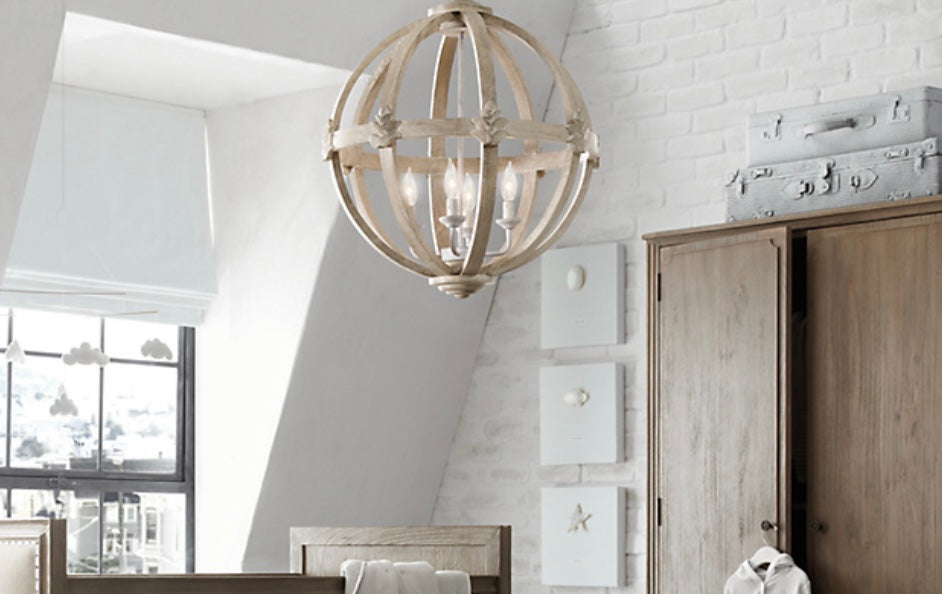 Restoration Hardware Spence Pendant Washed Natural – KLM Luxury Consignment