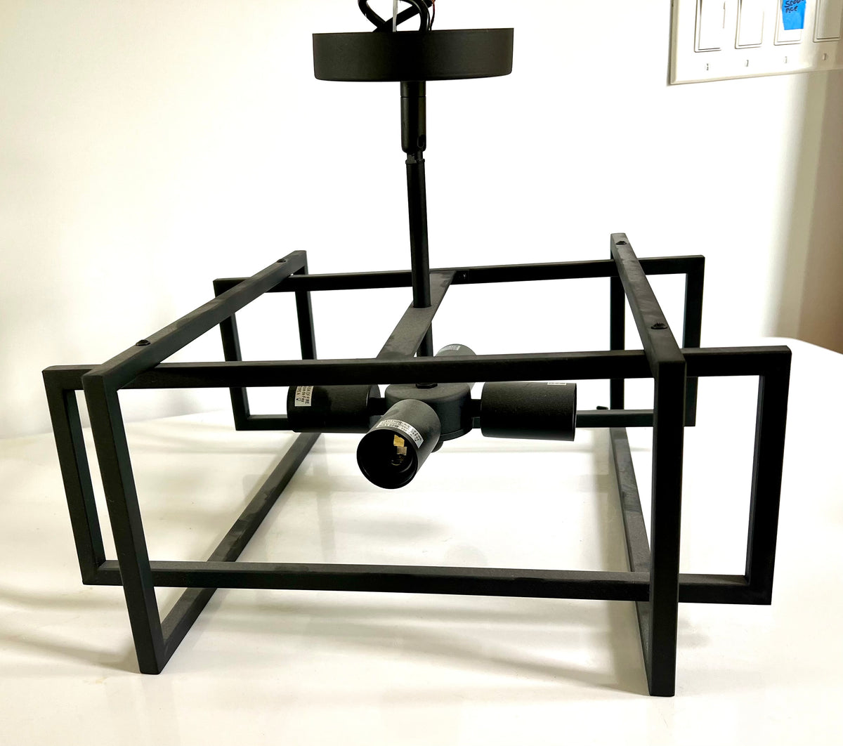 Black 4 Light Ceiling Light - NEW – KLM Luxury Consignment
