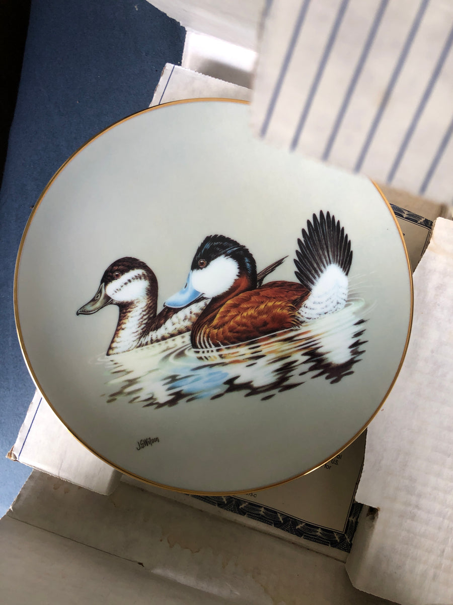 Set of 8 Commemorative Duck Plates in Original Boxes and Includes COA ...